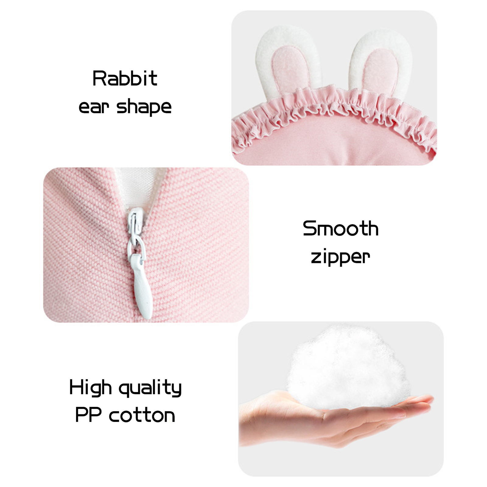 Rabbit Ears Shape Cute Cute High-quality Pp Cotton Filling Good ...