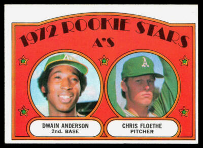 A's Rookies - Dwain Anderson / Chris Floethe RS, RC 1972 Topps #268 ...