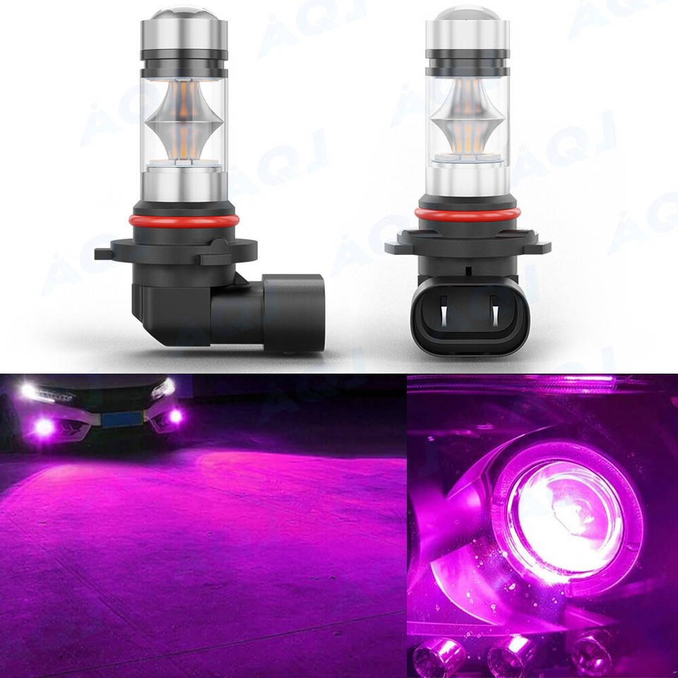 2X 9145 H10 Pink purple 14000K LED Fog Light Bulbs For Dodge Durango ...