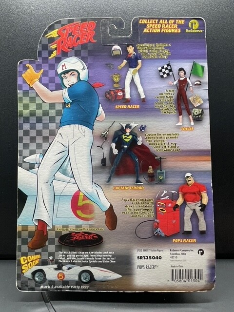 VRHTF POPS RACER VTG NEW 1999 SPEED RACER SERIES 1 ACTION FIGURE NEW ON ...