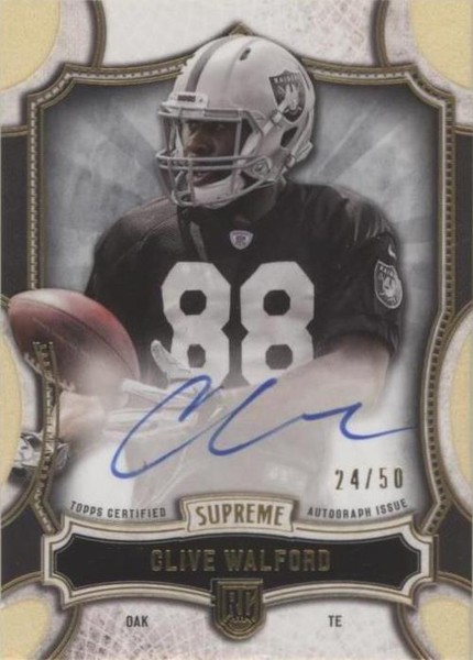 2015 Topps Supreme - Supreme Autographs Rookies Gold #SRA-CW Clive ...