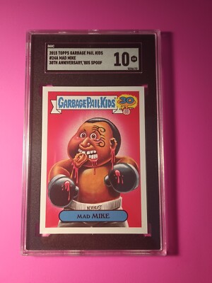 2015 Garbage Pail Kids 30th Ann 80's Spoof 24a Mike Tyson Mad Mike SGC ...