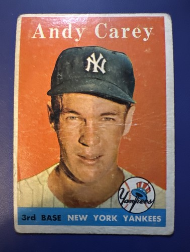 1958 TOPPS #333 ANDY CAREY NEW YORK YANKEES *FREE SHIPPING* | eBay