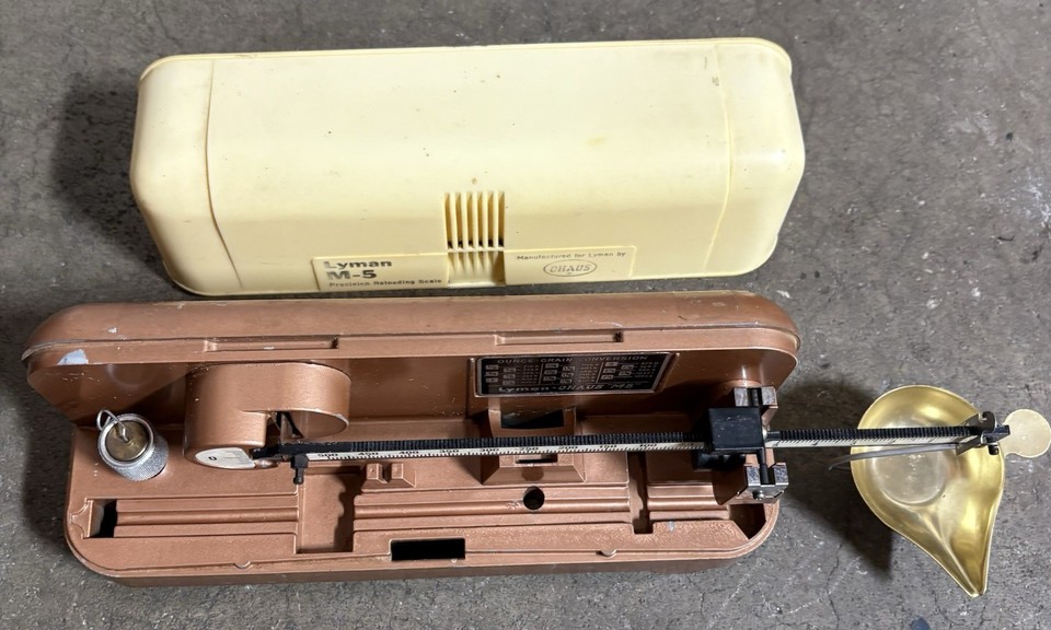 Lyman M-5 Ohaus Precision Balance beam Reloading Scale | eBay