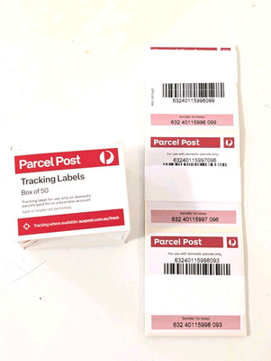 500 x Australia Post Standard Parcel Shipping Tracking Labels Proof ...