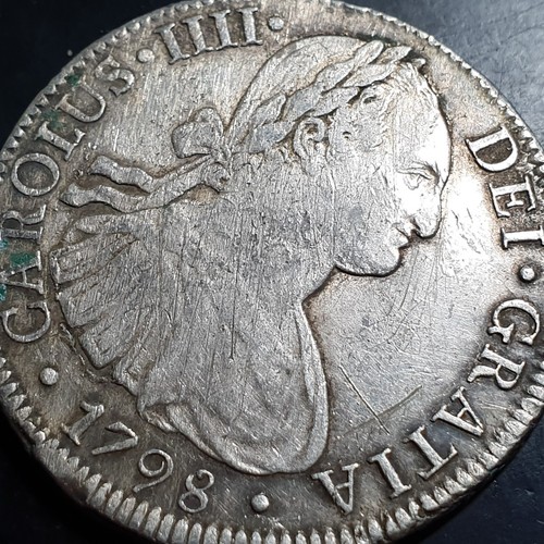 Mexico Spanish Colonial 8 Reales Carol Carolus IIII 1798 Mo FM Mexico ...