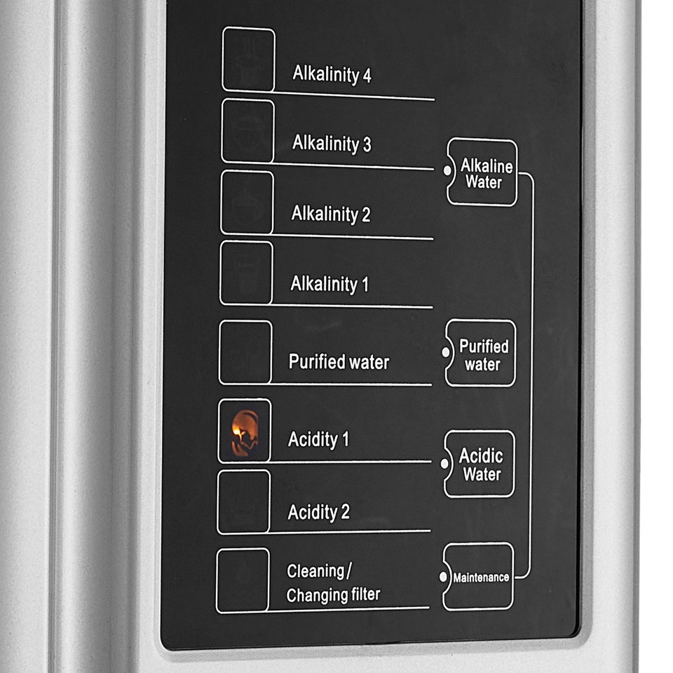 Alkaline Water Ionizer 7 Plates Purifier Machine PH3.5-10.5 Auto ...