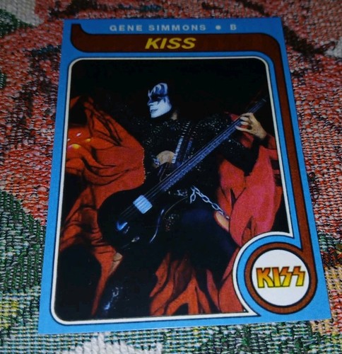 KISS TRADING CARD GENE SIMMONS HTF 1979 DYNASTY LIVE BEGINS 90 SHOWS ...