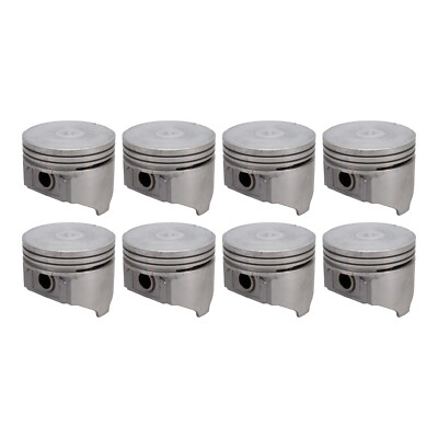 8 Pistons with Pins .030 size 1971-1980 Chrysler Dodge Plymouth 360 V8 ...