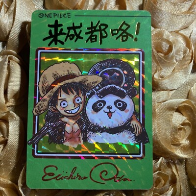 MONKEY D. LUFFY & Panda ONE PIECE Goddess Waifu ACG Goddess Anime Foil ...