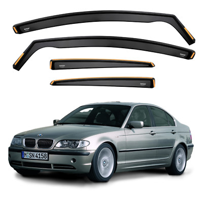 ISPEED Wind Deflectors for BMW 3 Series E46 4-Door Saloon 1997-2003 4pc ...