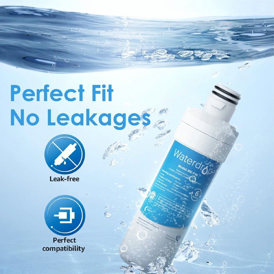 Waterdrop Refrigerator Water Filters Replacement for LG® LT1000P® (1-6 ...