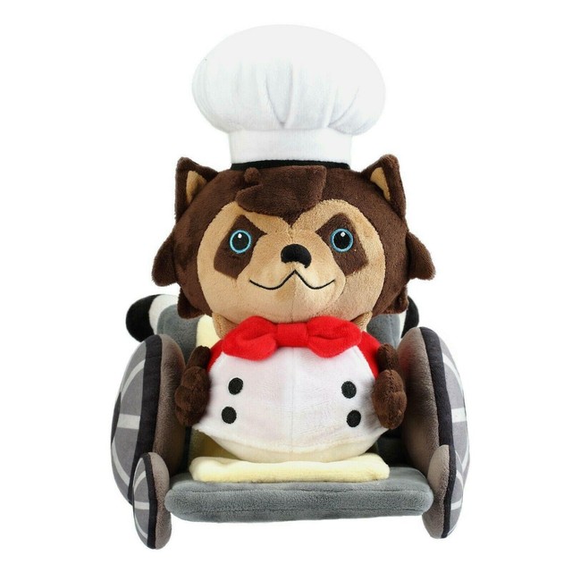 Overcooked 1 2 Wheelchair Raccoon Chef Limited Edition Plush Figure Ps4 ...