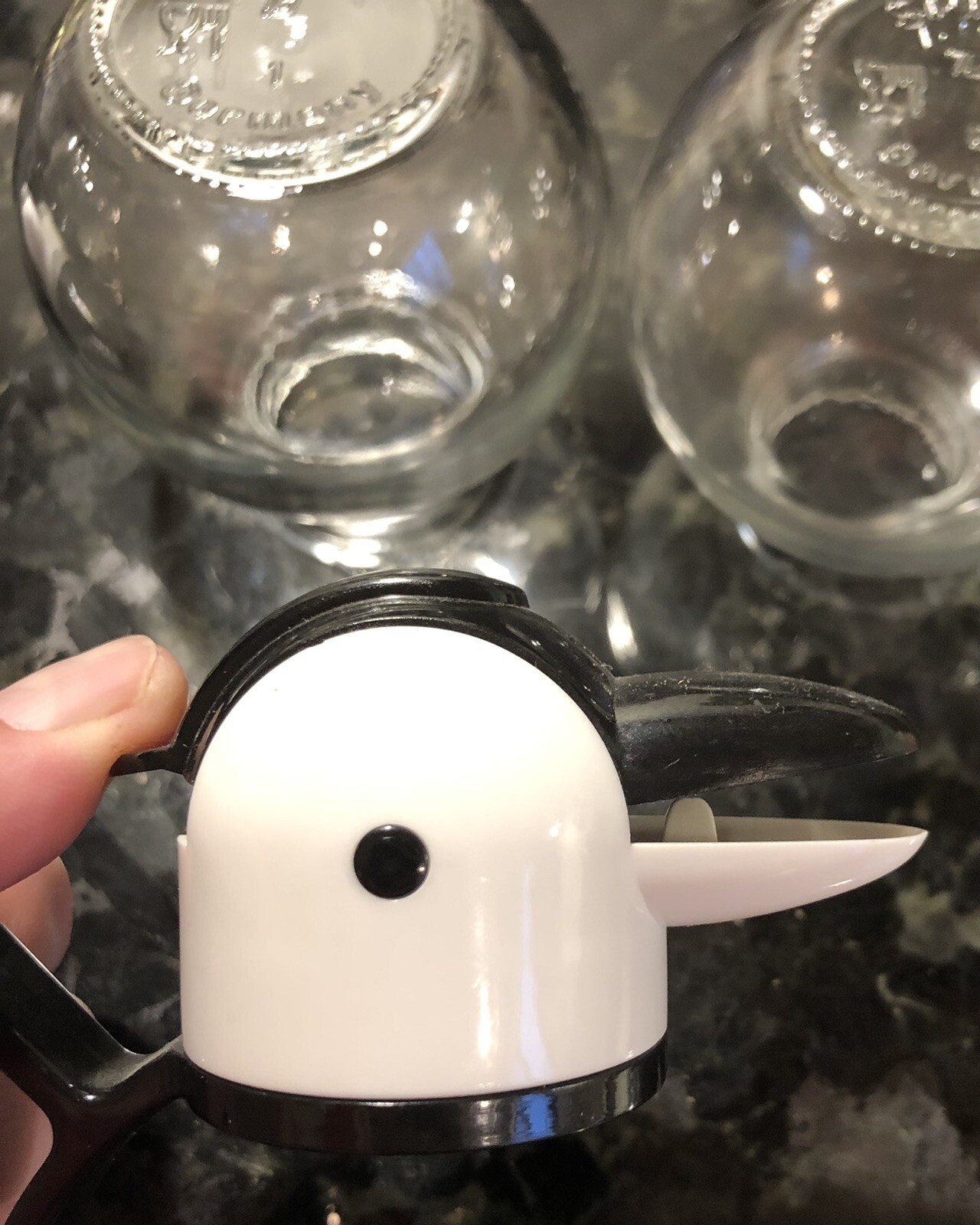 Pair of Vintage Penguin Creamer or Syrup and Sugar Dispensers Stoha ...