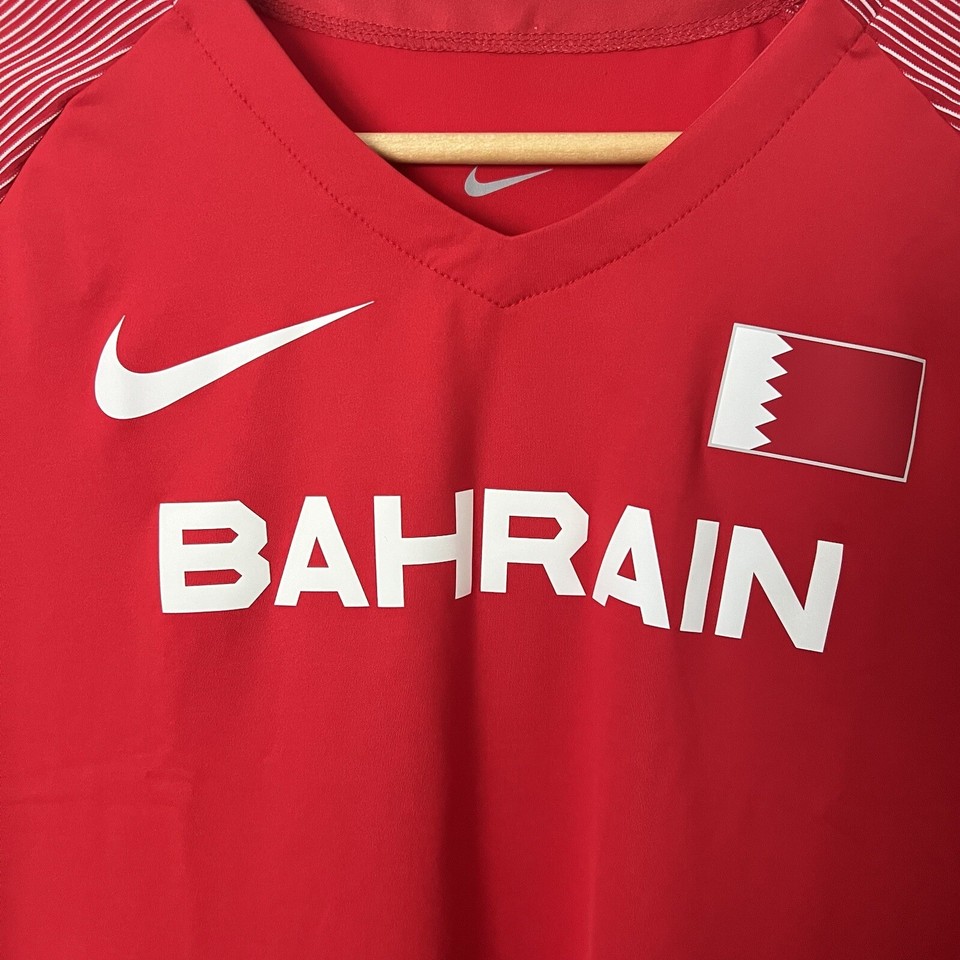 Nike BAHRAIN Pro Elite Vapor Track & Field Olympics Shirt Mens L Red ...