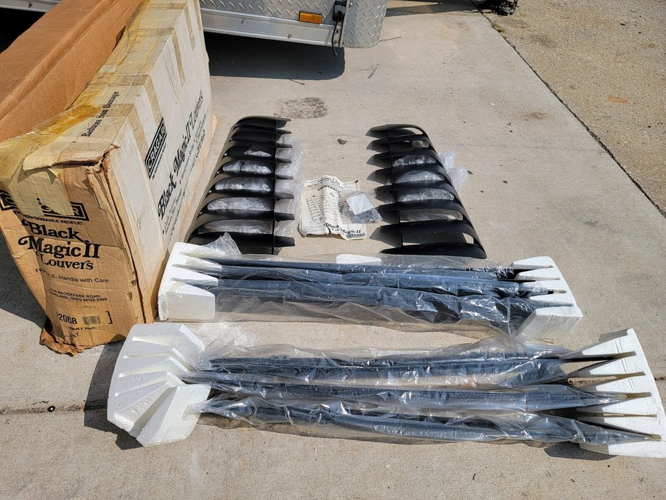 NOS Cragar 22068 Black Magic Window Louvers Ford Mustang 1979-1993 ...