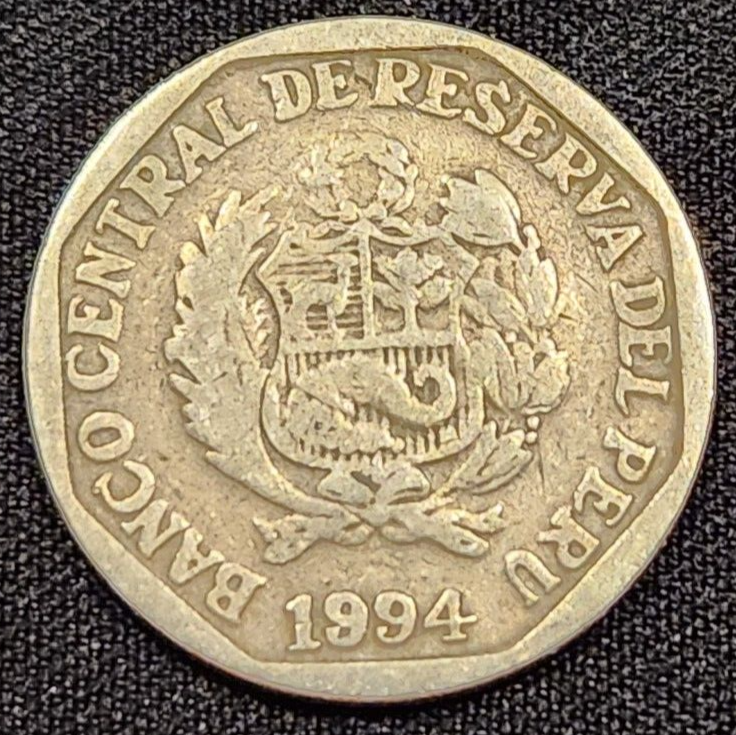 50 Centimos 1994 Peru Peruvian Coin Banco Central De Reserva Del Peru ...