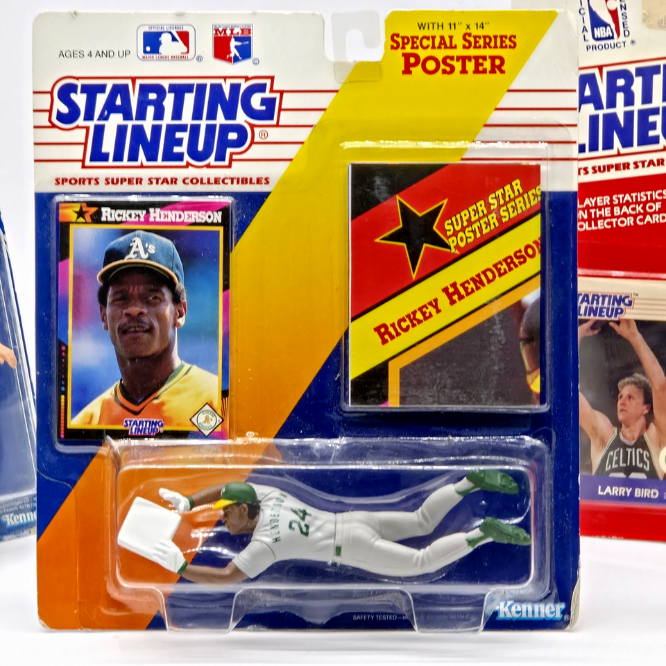 Lot of 3 Starting Lineup Sports Super Star Collectible Basketball ...