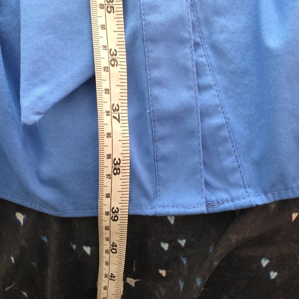 Nanette Lepore Sz 14 Venetian Blue Shirt Dress Belted Waist Ruffle Hem ...