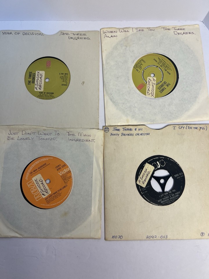 7" RECORD LOT - 20 UK PRESSINGS - MIXED GENRE - 45 RPM RECORDS Motown ...
