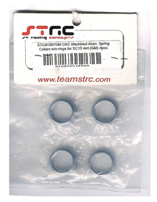 STRC Team Associated Gray STRC Spring Collars w/O-Ring SC10 4x4 ...