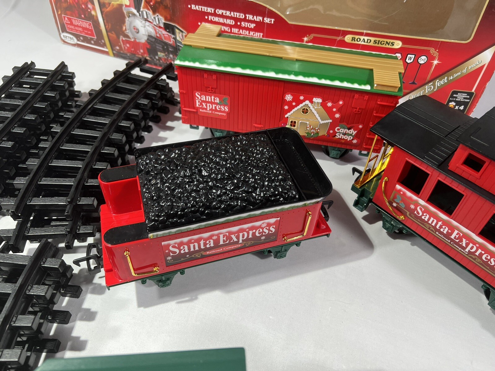 Santa Express Christmas Train Set 27 Pieces Complete Sounds Songs ...