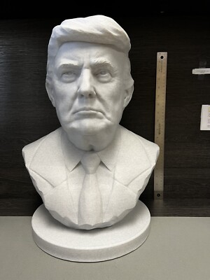 Massive 478mm Marble Donald J. Trump Bust – Bigger Than Life-Size | eBay