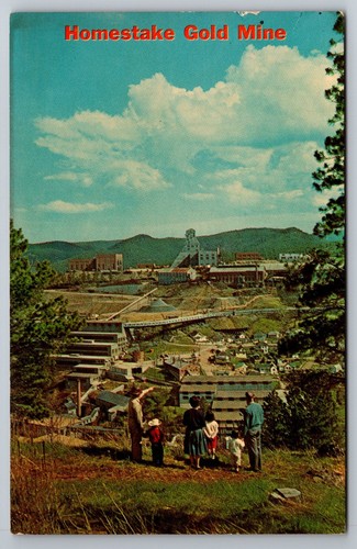 Homestake Gold Mine Lead South Dakota, Family Onlookers Postcard | eBay