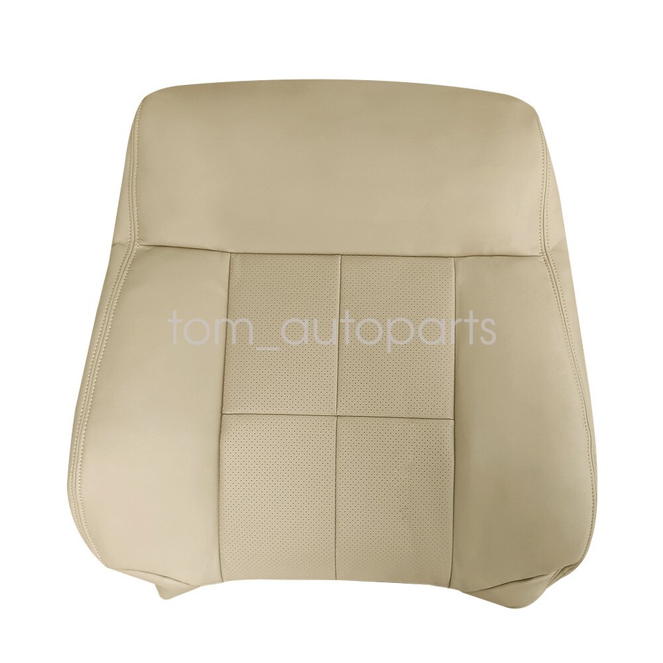 Driver Bottom & Top Lean Back Leather Seat Cover Tan For 07-14 Lincoln ...