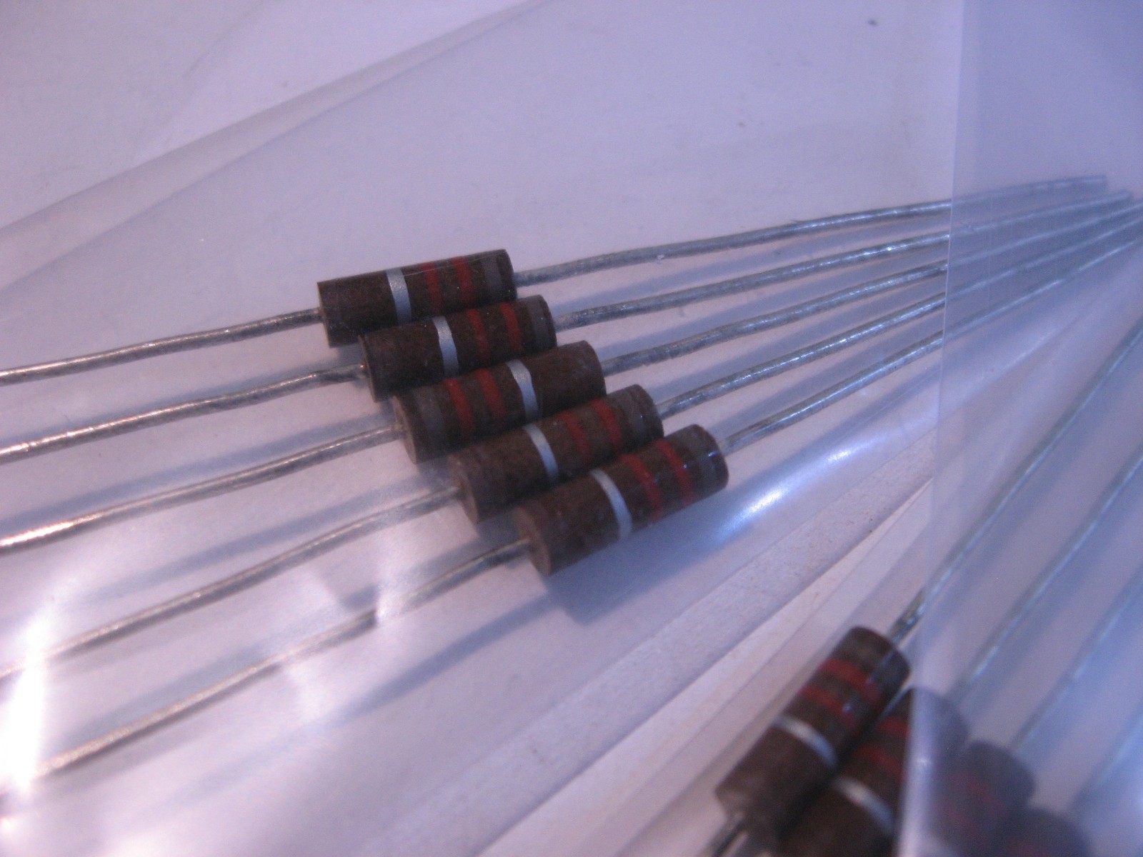 1200 Ohm 1.2K 1K2 10% Carbon Composition Resistor 1/2 Watt - NOS Qty 25 ...