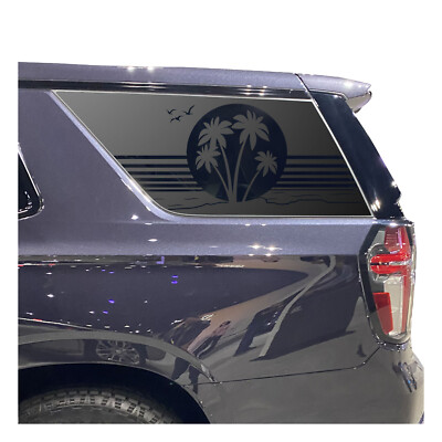 Beach Scene Decals for Chevy Tahoe 3rd window 2021-2024 CT5-XR4 | eBay