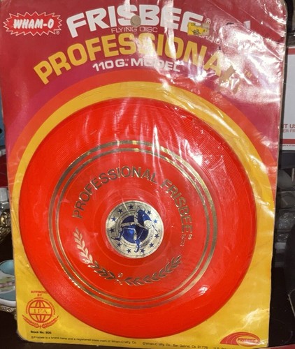 Vintage WHAM-O No. 200 Frisbee Professional 110G. Model SEALED (3 ...