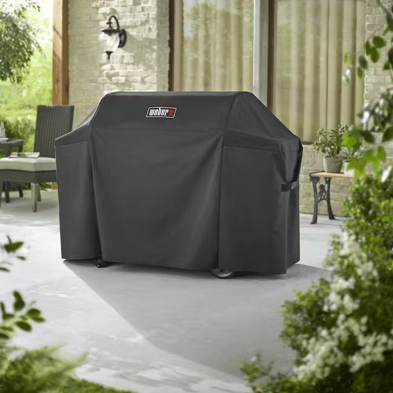 Weber 7131 Genesis II Premium Black 4 Burner Grill Cover 400 Series ...
