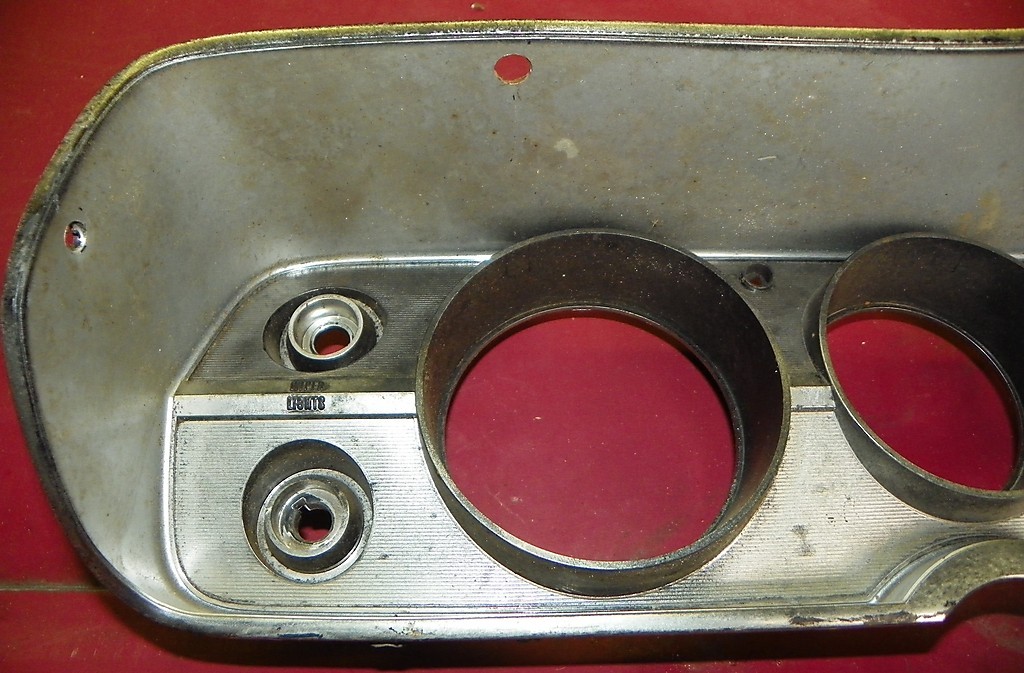 1964 1965 CHEVELLE MALIBU SS DASH BEZEL UNCUT RADIO HOLE | eBay