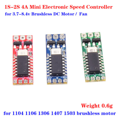 1S-2S DC3.7V-8.4V Mini Brushless Motor Electronic Speed Controller ...