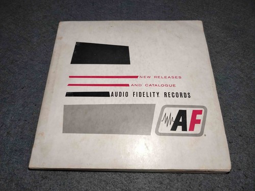 EXTREMELY RARE AUDIO FIDELITY RECORDS CATALOGUE W/ JAZZ RECORDS COVERS ...
