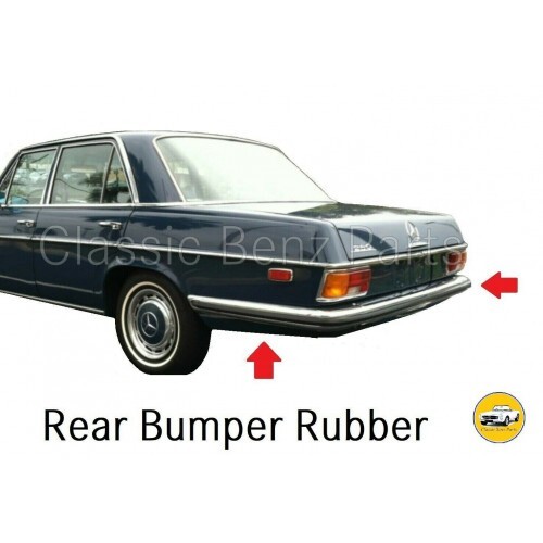 Mercedes W114 W115 Rear bumper rubber long NEW | eBay