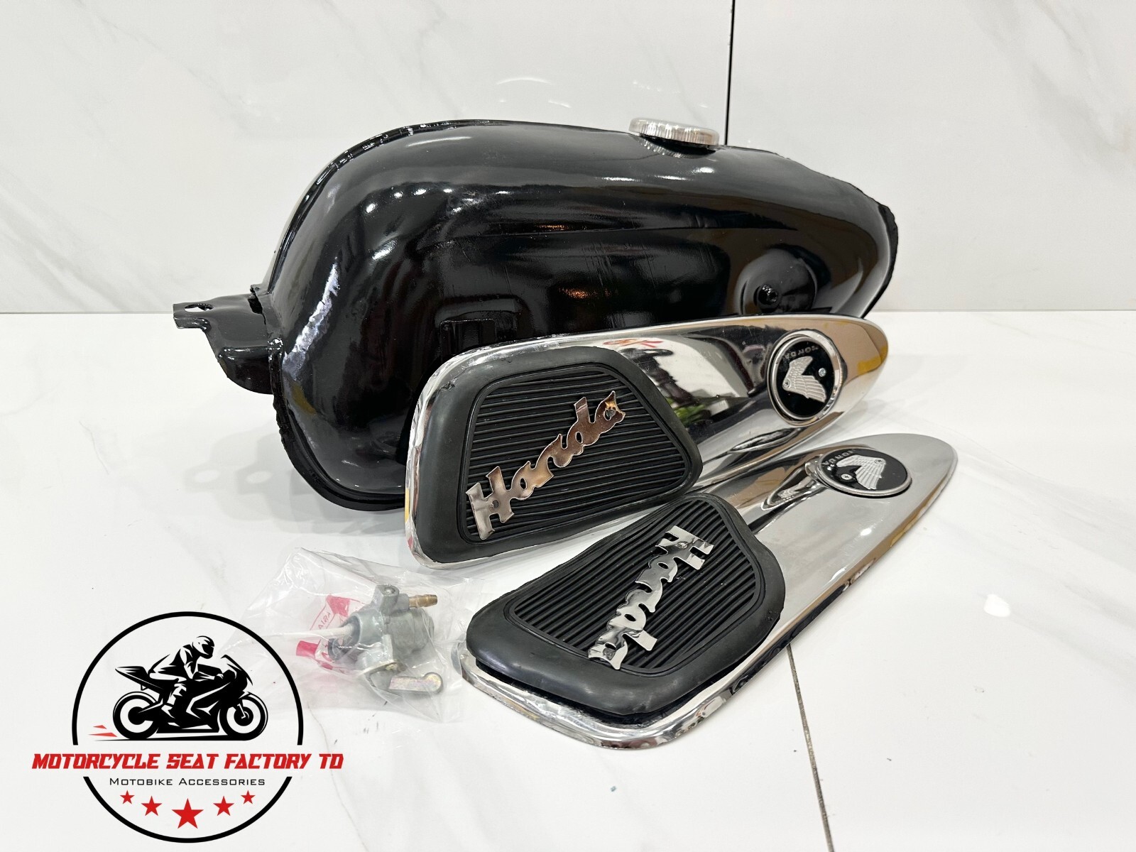 66-67 Honda SS50 Fuel Gas Tank. 71-72 SS50E In Black Primer SS50V CD50 ...