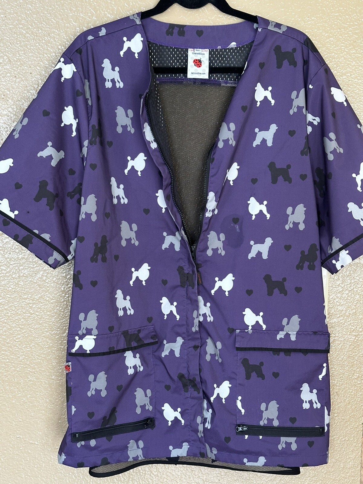 Ladybird Line Dog Grooming Jacket 3XL Poodle Print Fu… - Gem