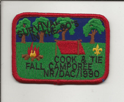 NR/ DAC / 1990 COOK & TIE CAMP o REE patch / Cub Boy Scout BSA B-12 | eBay