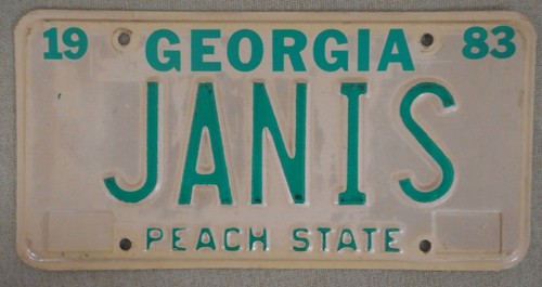 Georgia Vanity License Plate | eBay