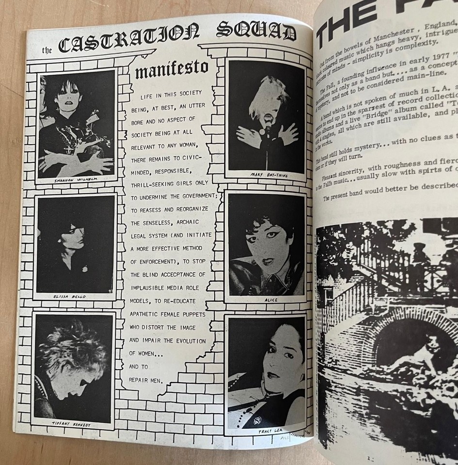 Early Goth Punk Zine L.A. Dark Wave Paul Perner NIGHT VOICES #3 (Sept ...