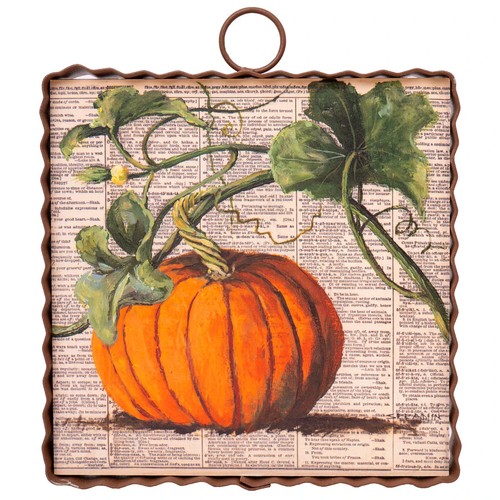 Round Top Collection - Mini Gallery Words Pumpkin | eBay