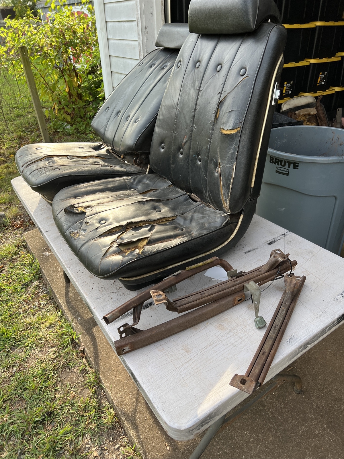 1968 Chevelle Gto Cutlass Recliner Bucket Seats With Headrest | eBay