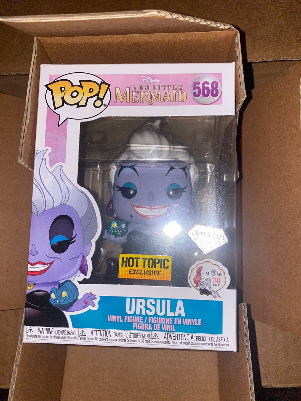 Funko Pop! Vinyl: Disney - Ursula (Diamond Glitter) - Hot Topic (HT ...