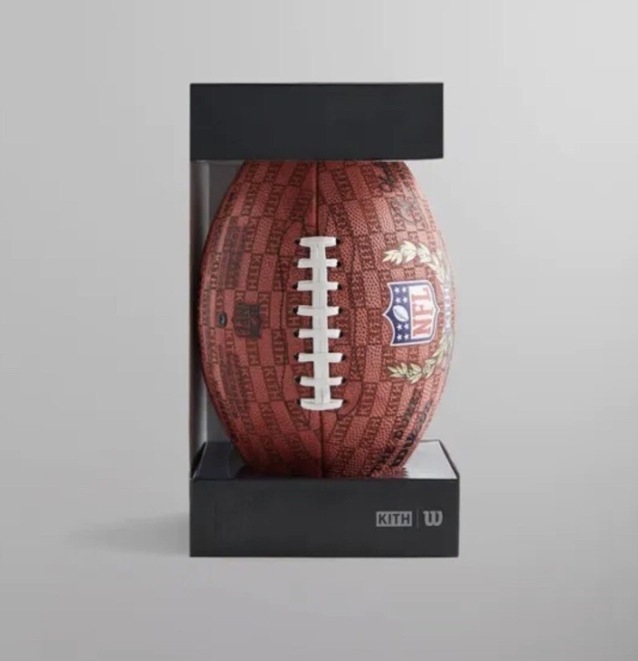 KITH FOR THE NFL: GIANTS WILSON MONOGRAM FOOTBALL - MONOGRAM IN HAND | eBay