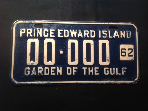 Prince Edward Island License Plate 1962 | eBay