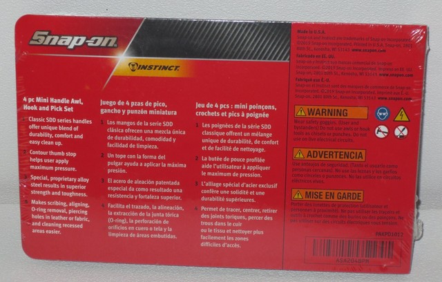Snap-on Pick Set ASA204BPM Pink Hard Handles 4 Pcs. for sale online | eBay
