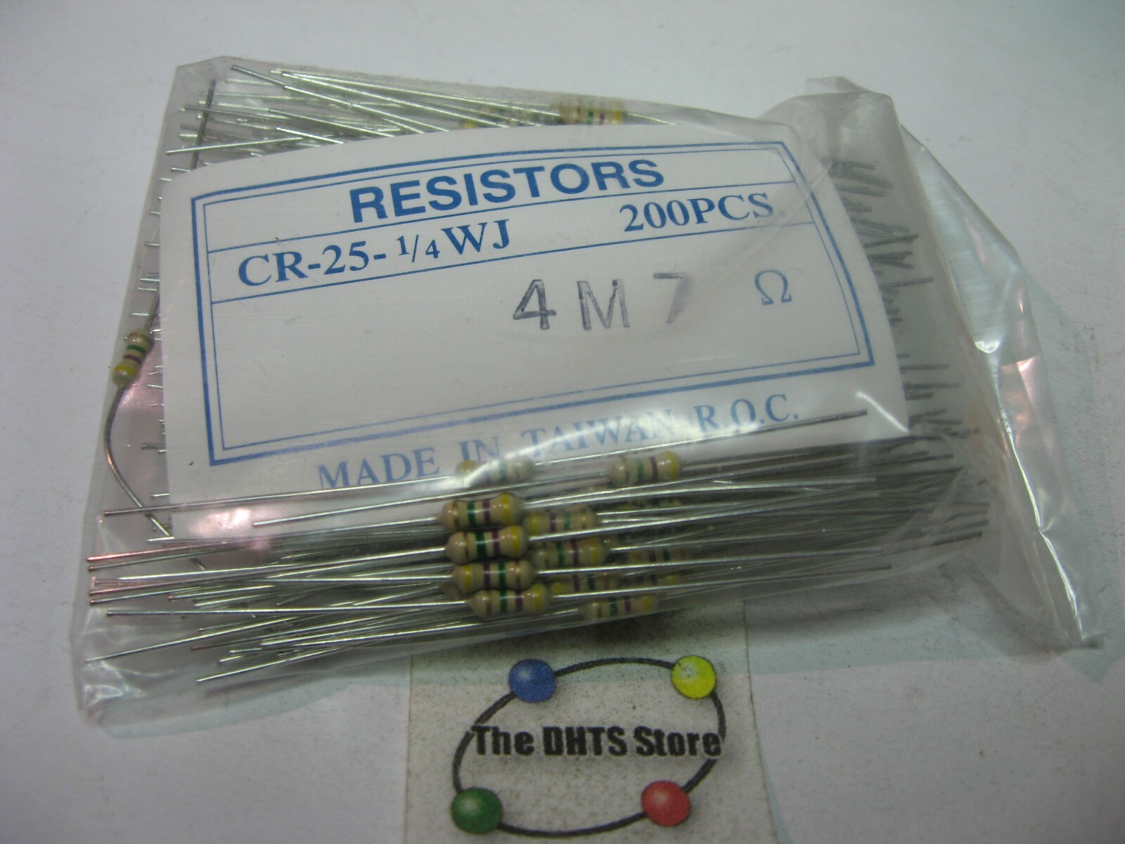 Philips CR-25-B Carbon Film 1/4 Watt Resistor 4700000 Ohm 4M7 5% - NOS ...