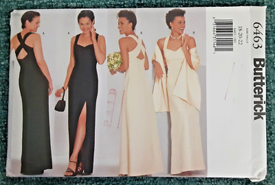 Vintage Butterick Pattern 6463 Misses' Dress & Stole Sewing Craft ...